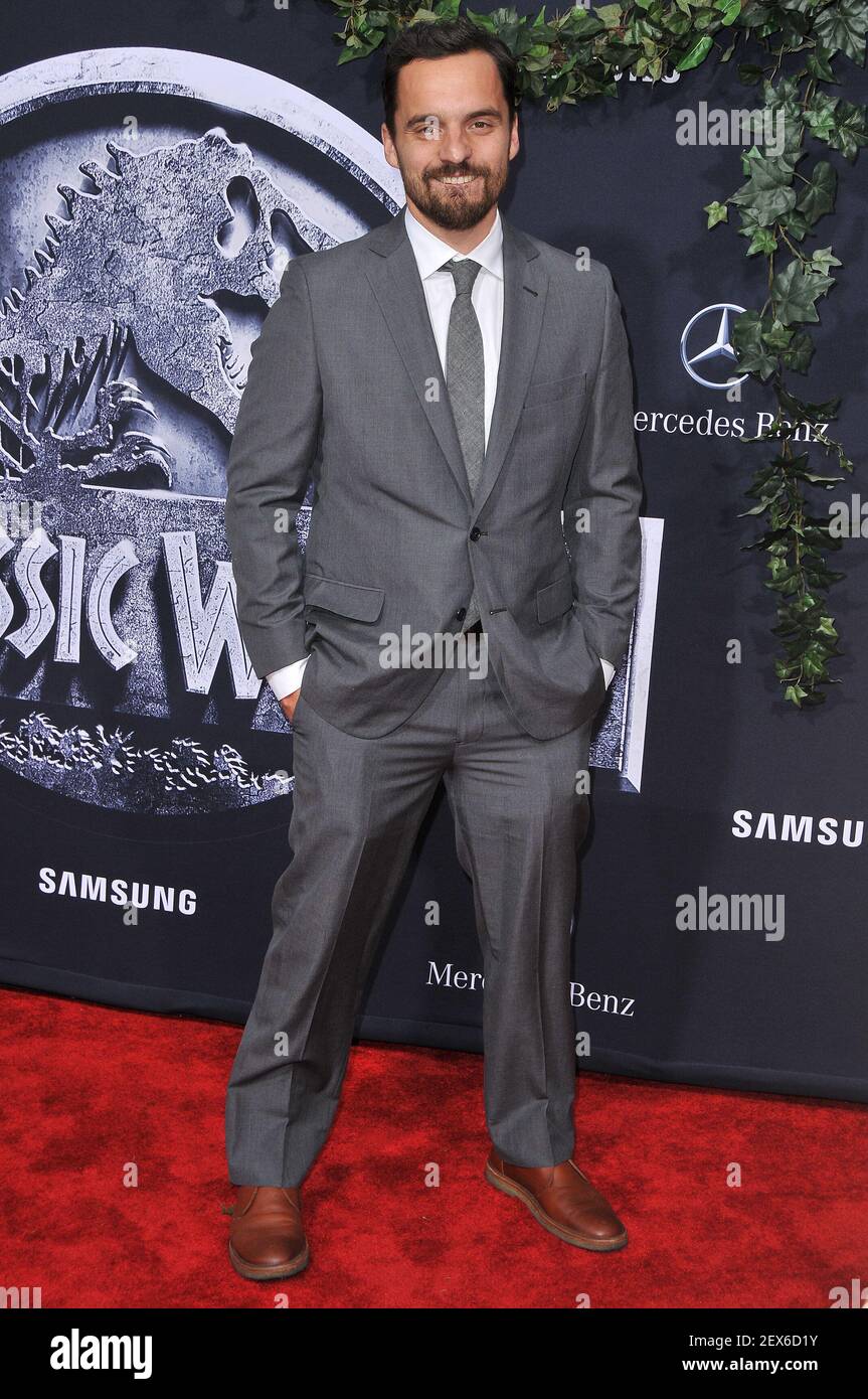 Jake Johnson arrives at the "Jurassic World" World Premiere held at the ...