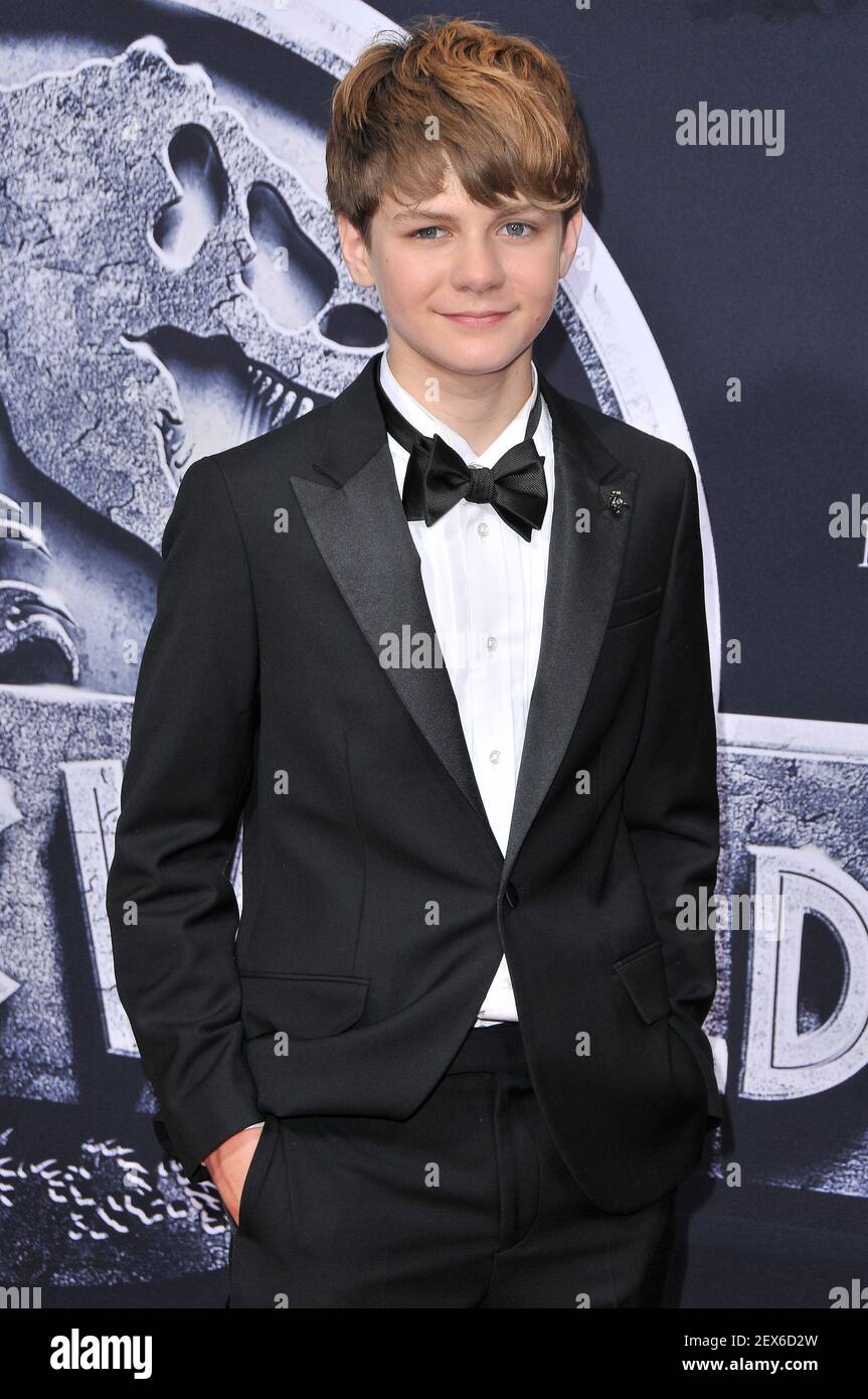 Ty Simpkins arrives at the "Jurassic World" World Premiere held at the ...