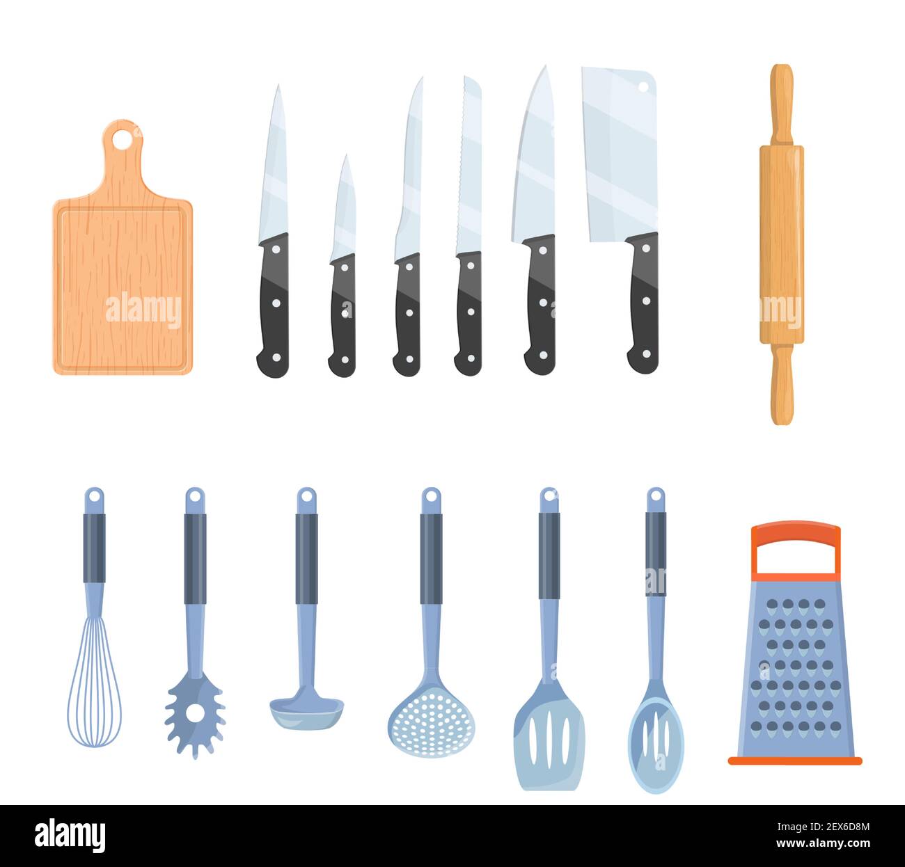 Kitchen Utensils Set Stock Vector Image & Art - Alamy