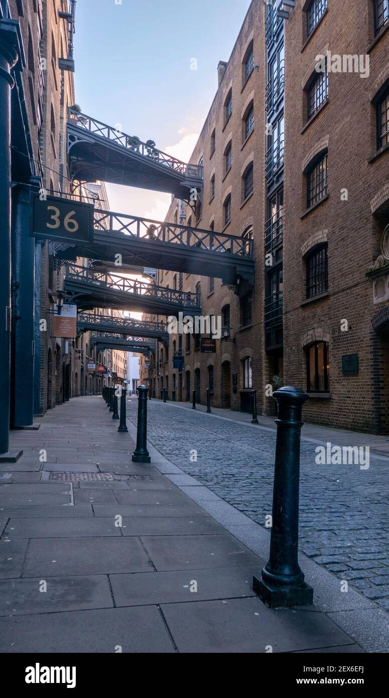 Capital city of London during the 2021 winter lockdown in the UK Stock ...