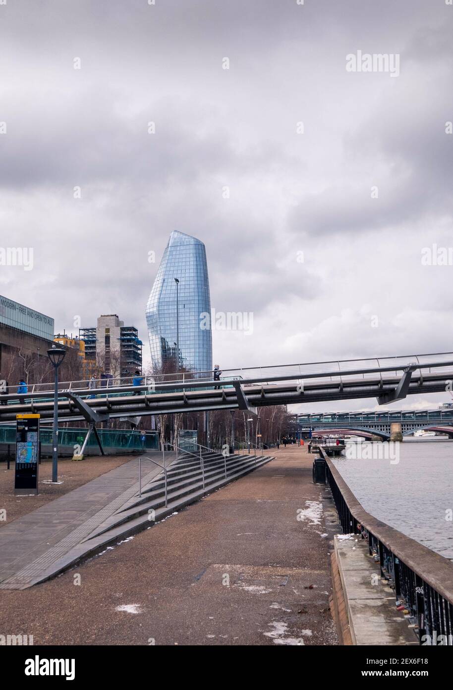 Capital city of London during the 2021 winter lockdown in the UK Stock ...