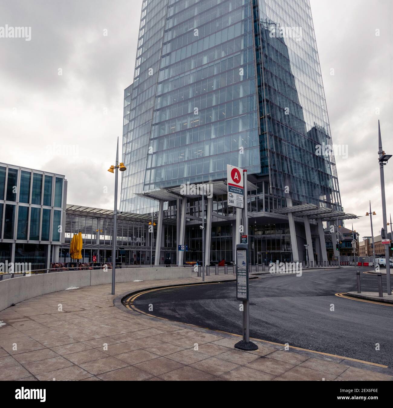 Capital city of London during the 2021 winter lockdown in the UK Stock ...