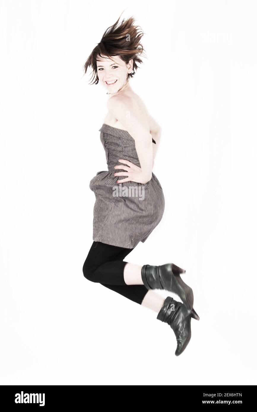 Girl pose Cut Out Stock Images & Pictures - Alamy