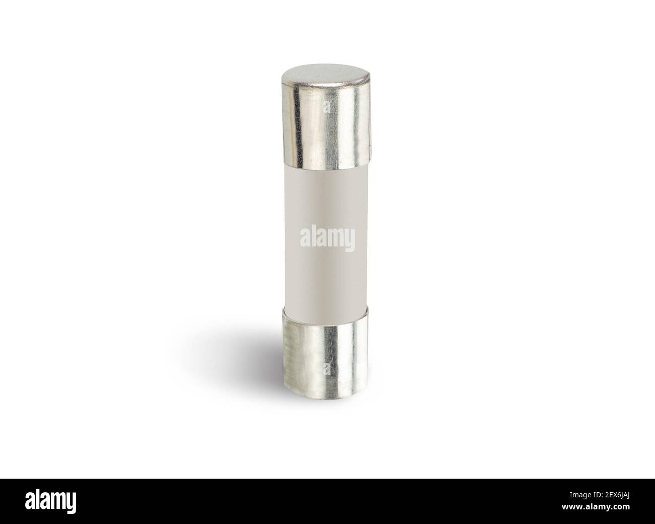 White ceramic fuse, electric on white background, isolated Stock Photo ...