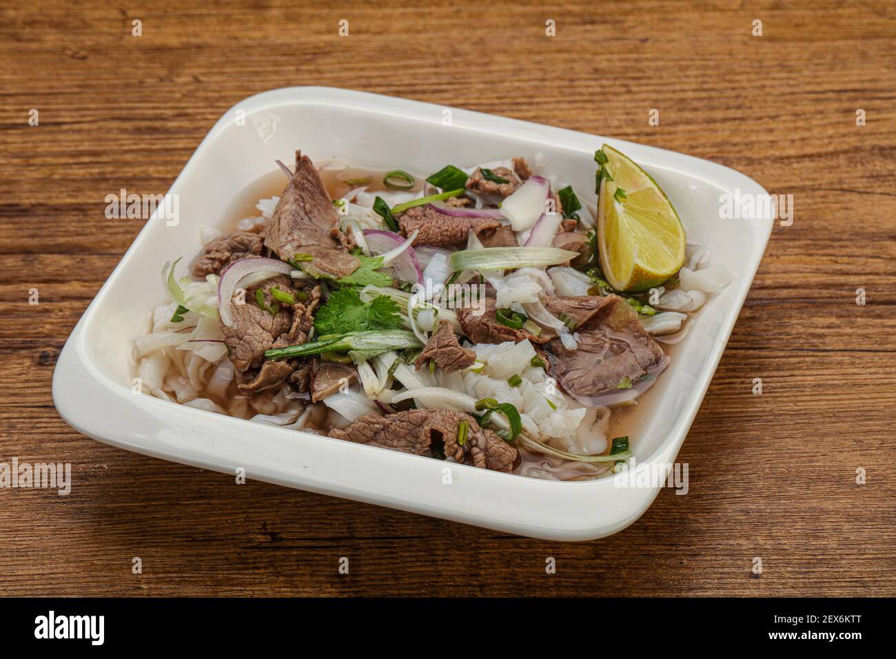 Vietnamese cuisine - beef Pho Bo soup Stock Photo - Alamy