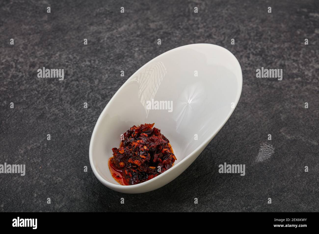 Vietnamese Fried chili pepper sauce with oil Stock Photo - Alamy