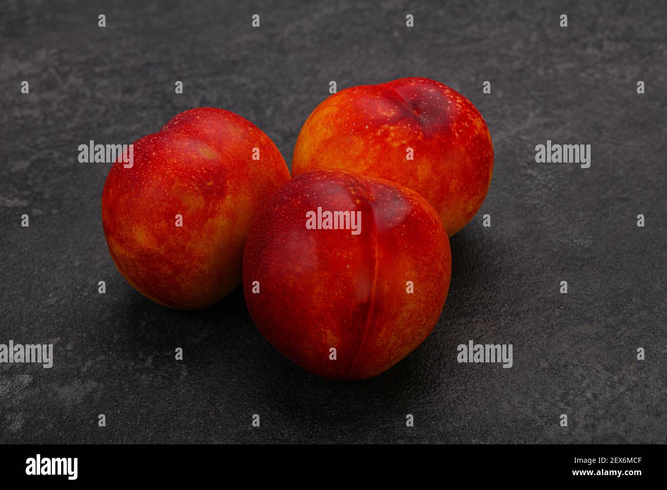 Ripe sweet tasty red Nectarine fruit Stock Photo - Alamy