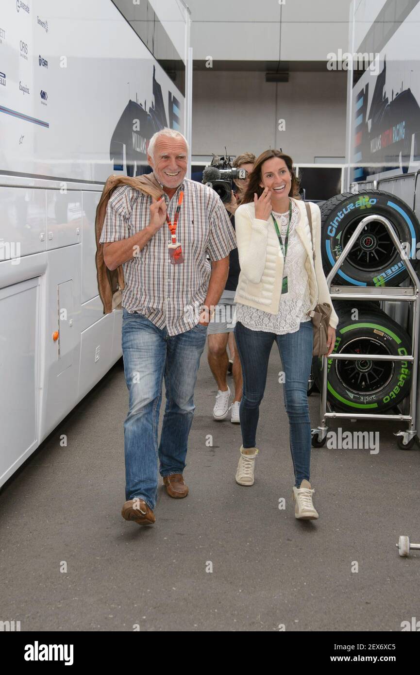 Dietrich Mateschitz with girlfriend 19 June 2015 - 2015 Red Bull ...