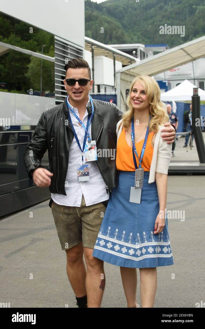 Andreas Gabalier, Silvia Schneider 21.06.2015, Spielberg, Red Bull Ring ...