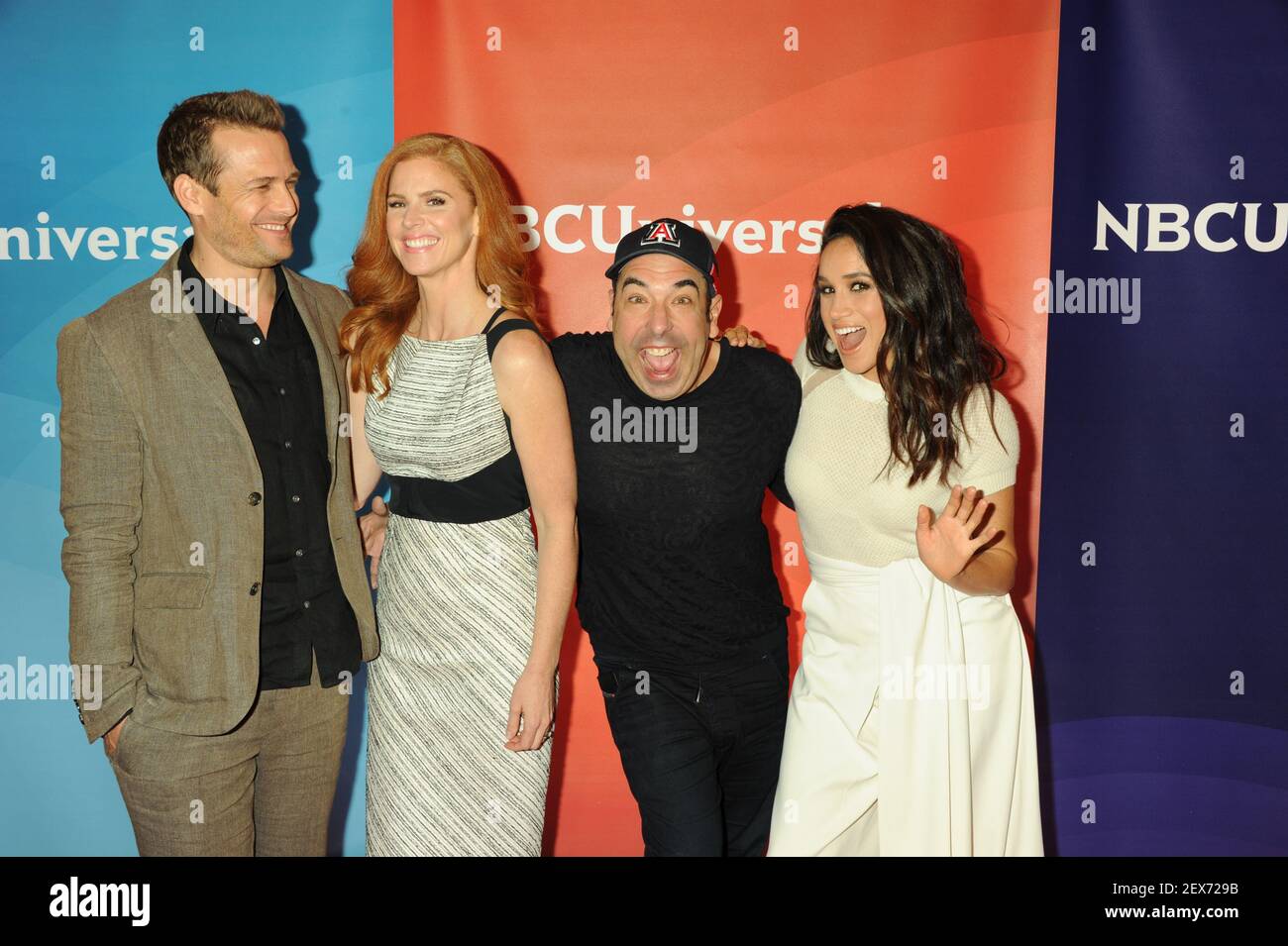 Gabriel Macht, Sarah Rafferty, Rick Hoffman, Meghan Markie attends the ...