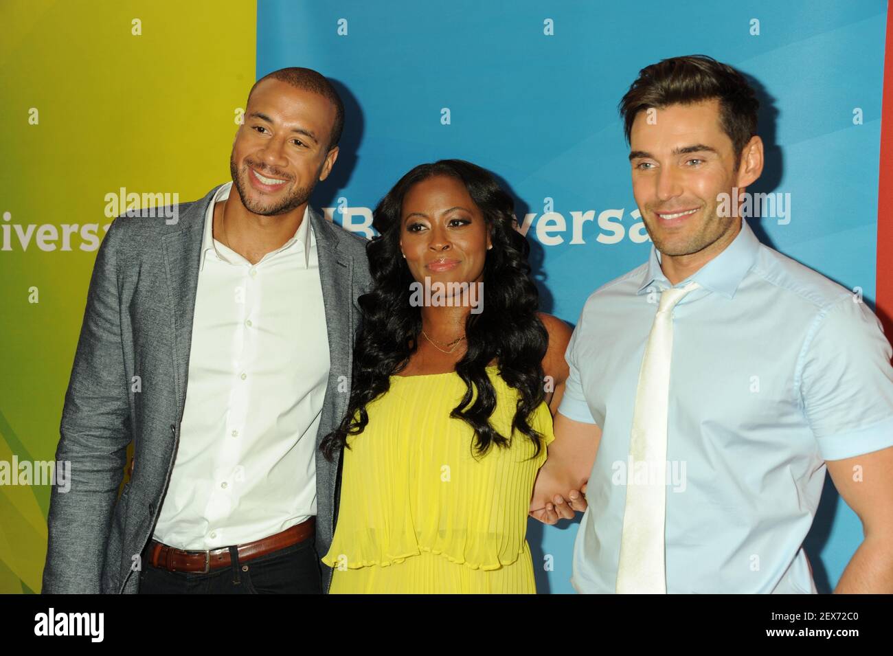 Nick Hounslow, Nichelle Hines, Aaron Hines attends the 2015 NBC ...