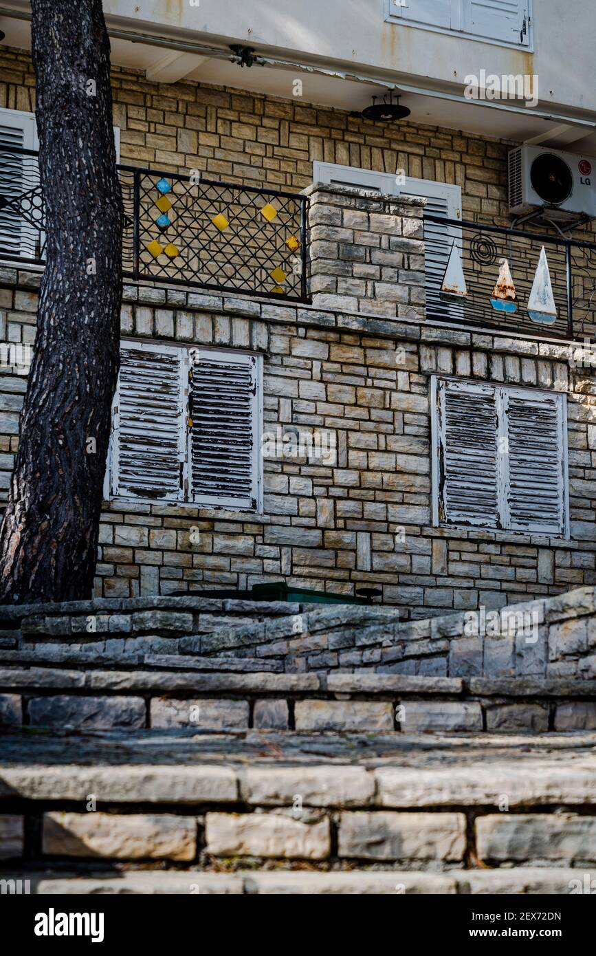 House of patterns, Veli Iz, Dalmatia, Croatia Stock Photo - Alamy