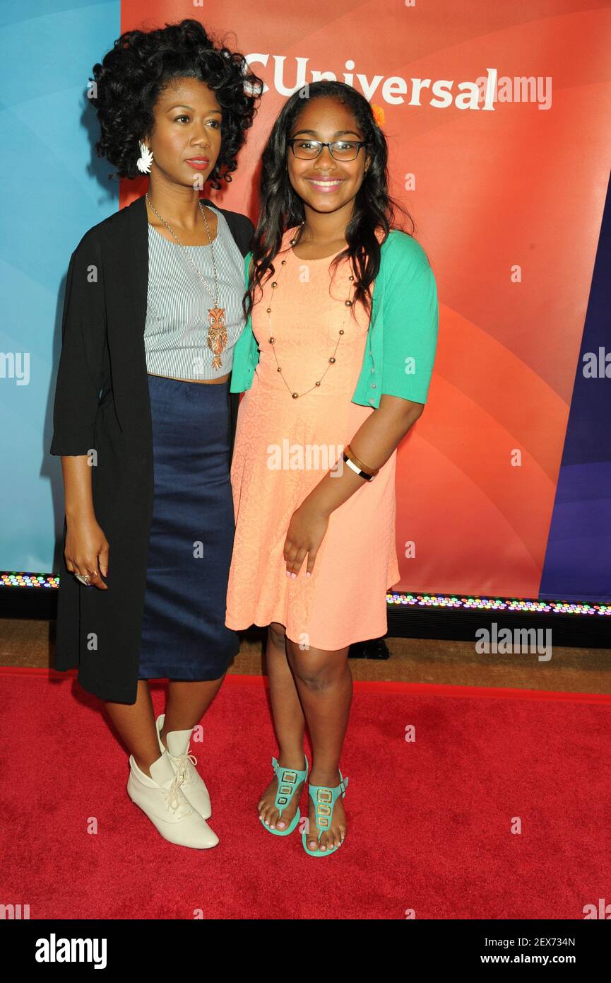 Sharon Irving, Arielle Baril attends the 2015 NBC Universal New York ...