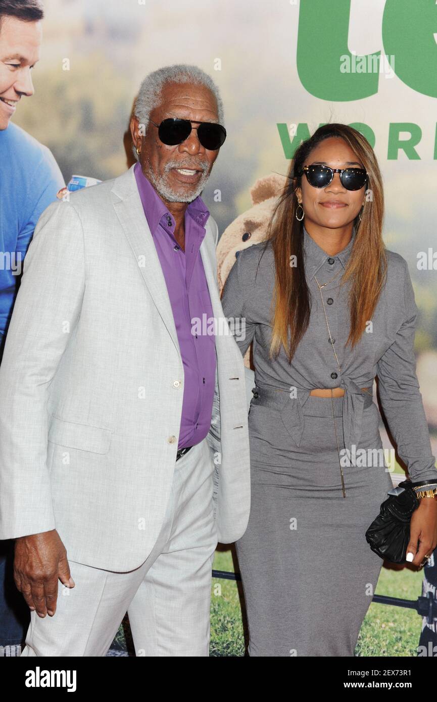 Morgan Freeman and Grand Daughter on the red carpet during the Ted 2 ...