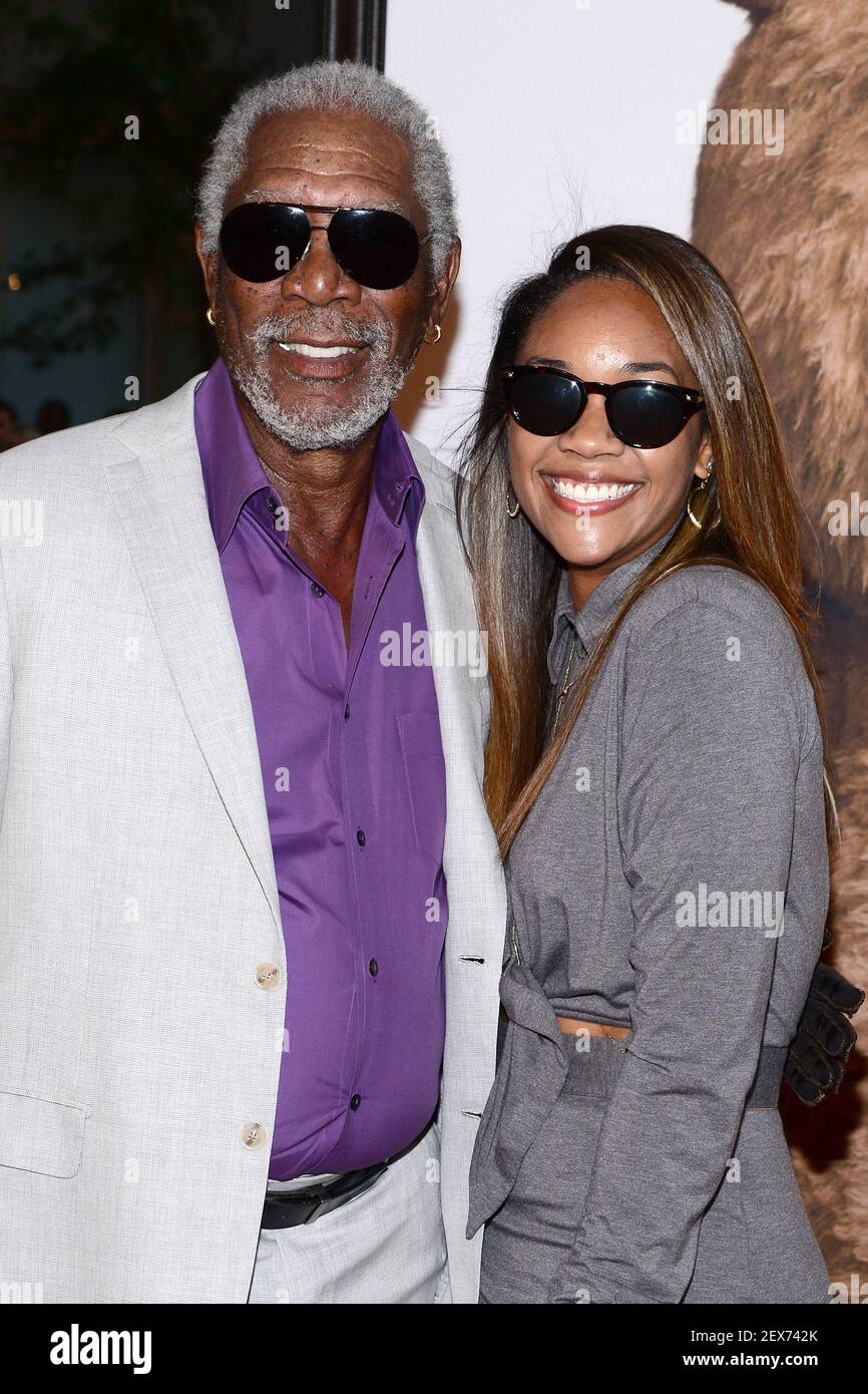 (L-R) Morgan Freeman and Alexis Freeman attend the "TED 2" World ...
