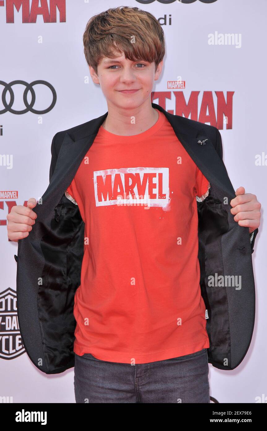Ty Simpkins arrives at Marvel's "Ant-Man" Los Angeles Premiere held at ...