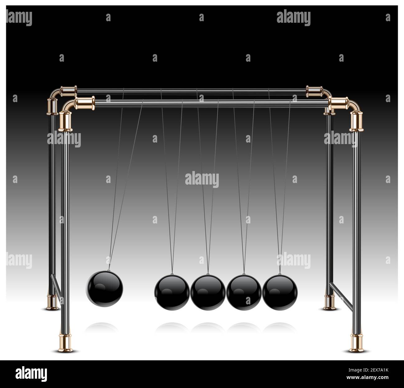 Pendulum on black Stock Photo - Alamy