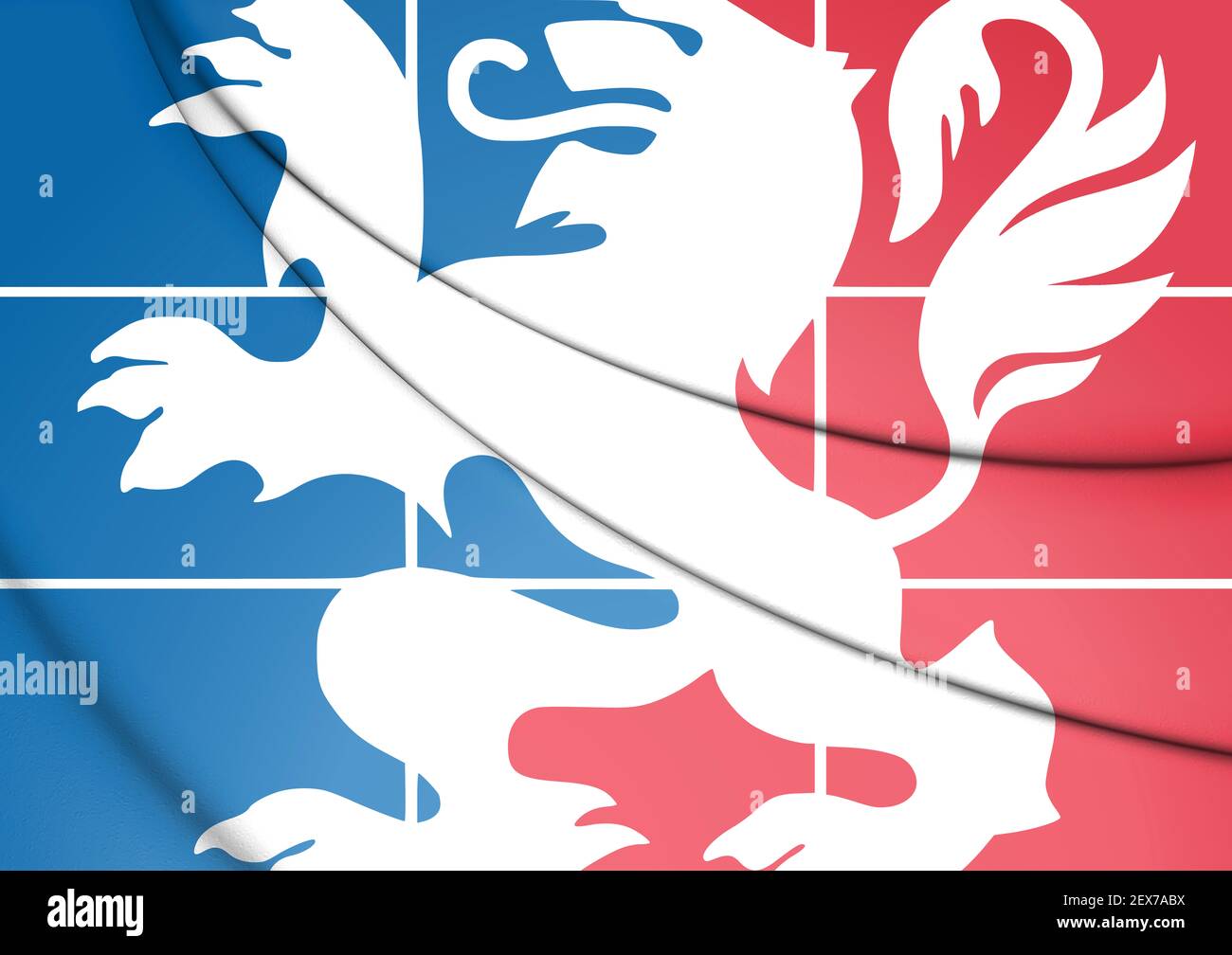 3D Emblem of Lyon, France. 3D Illustration Stock Photo - Alamy