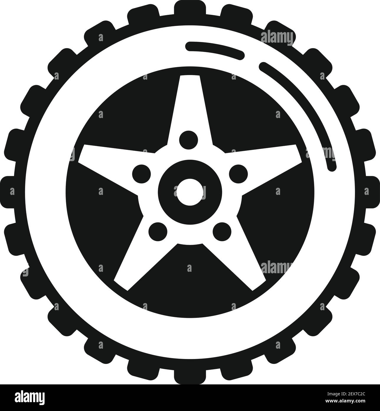 Car wheel icon, simple style Stock Vector Image & Art - Alamy