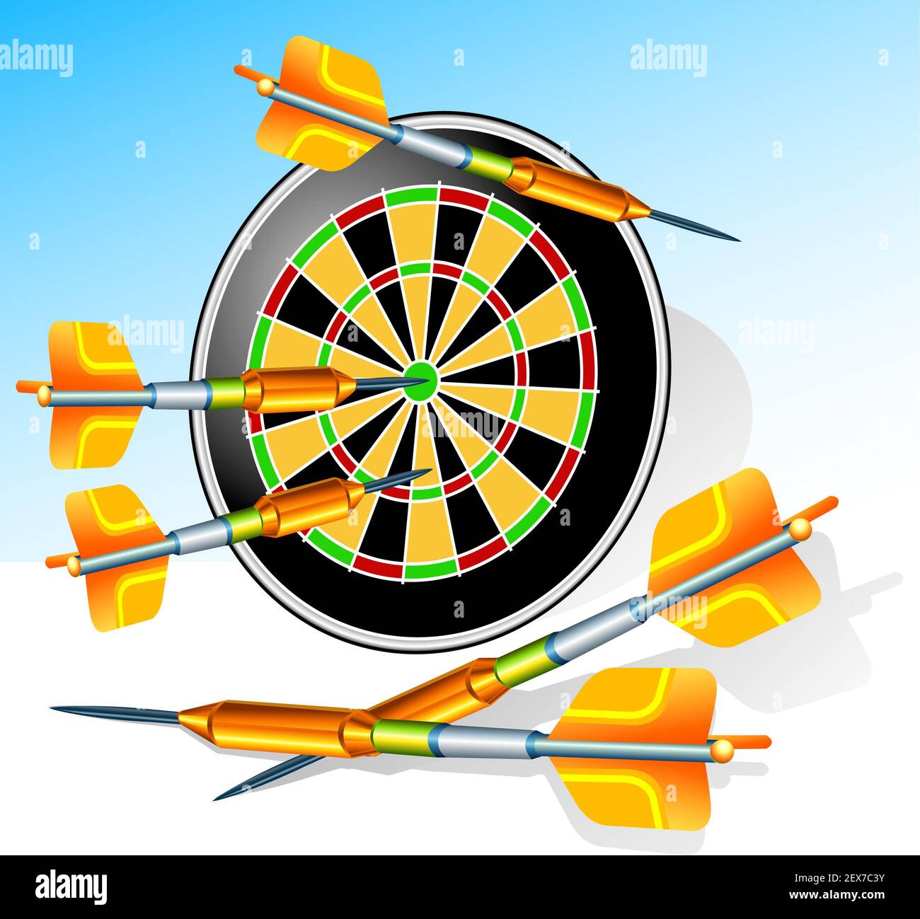 Darts symbol hi-res stock photography and images - Alamy