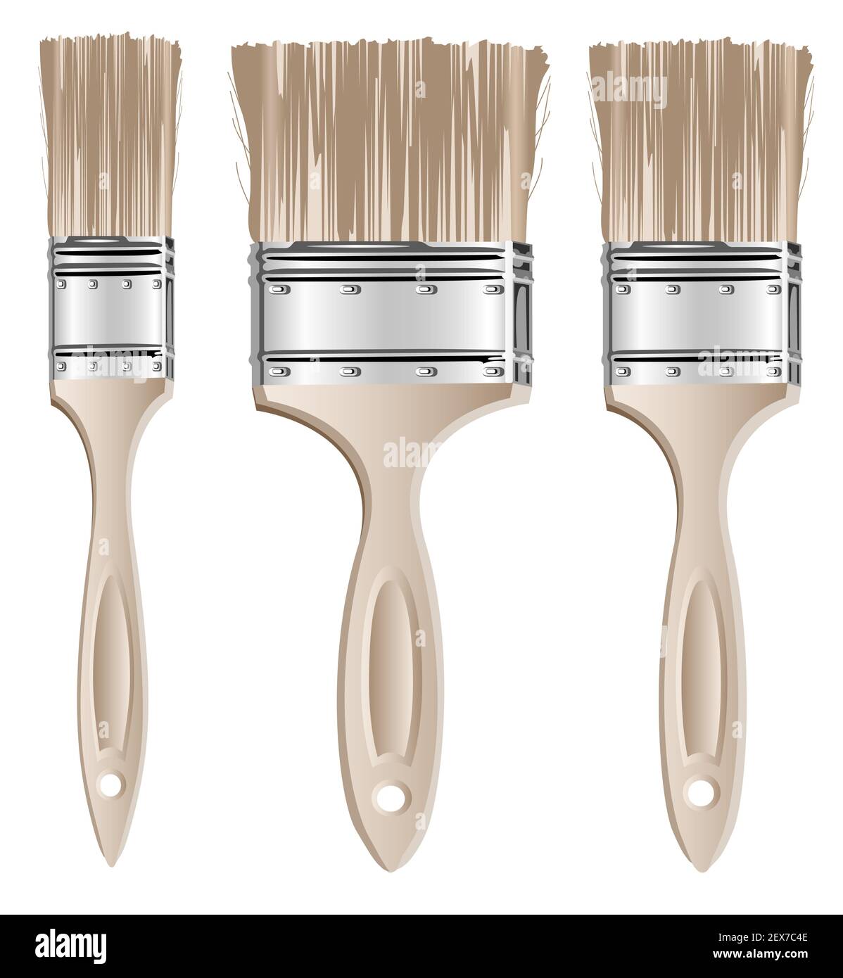 Set of brushes Stock Photo - Alamy