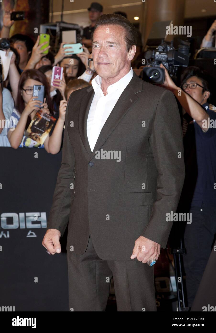 2 July 2015 - Seoul, South Korea : Actor Arnold Schwarzenegger, arrived ...