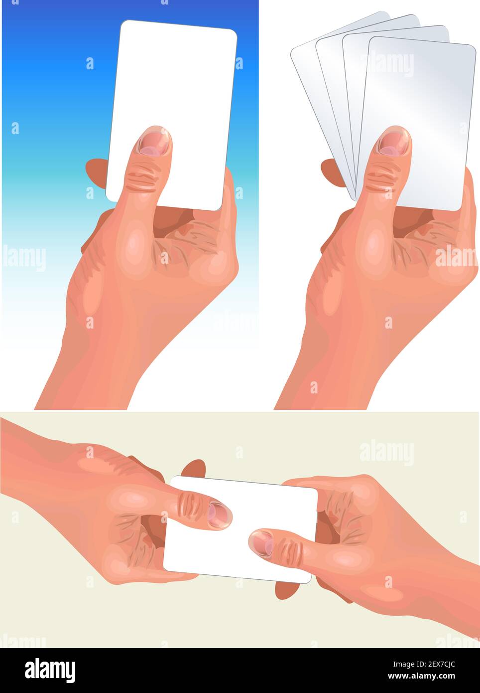 Hands with cards Stock Photo - Alamy