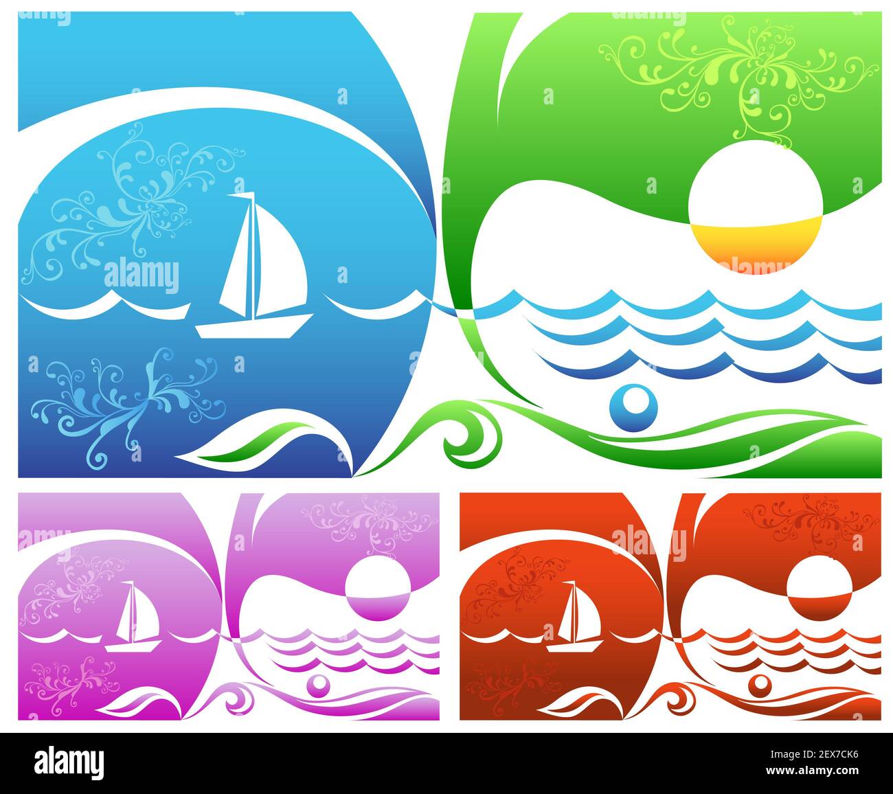 Desert island illustration hi-res stock photography and images - Alamy