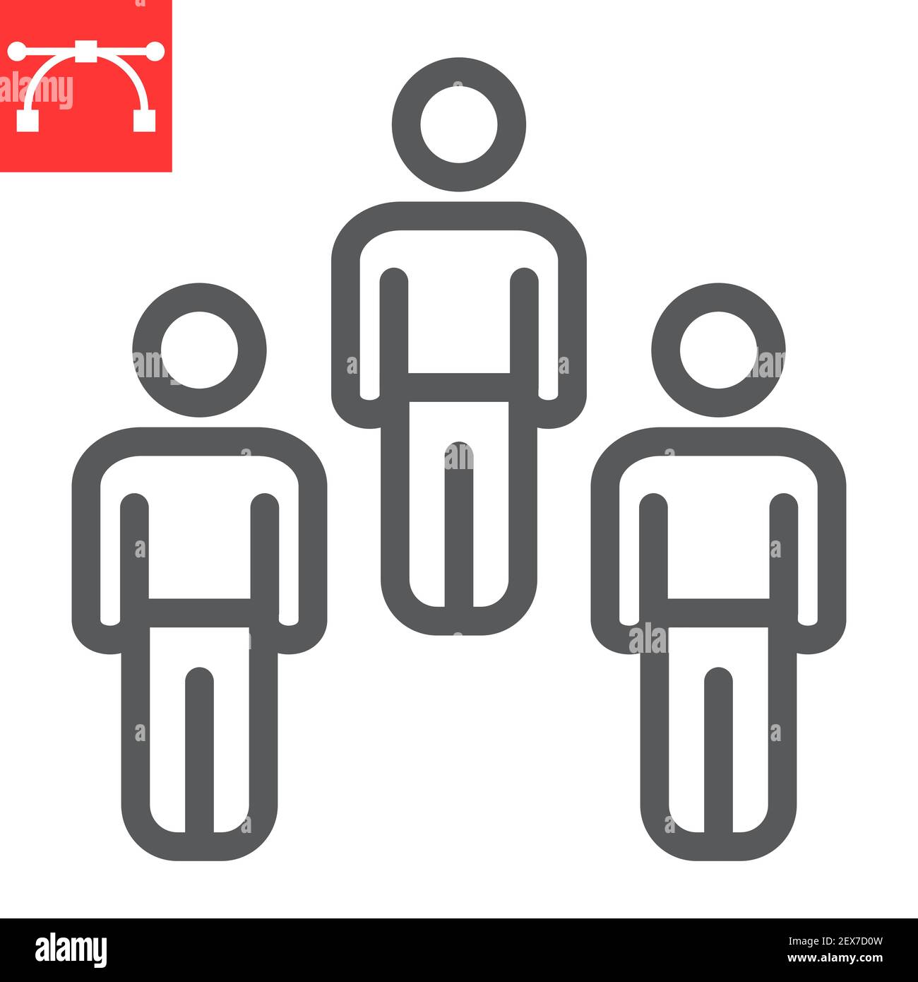 Herd immunity line icon, social and community, people vector icon ... Herd immunity line icon, social and community, people vector icon ...