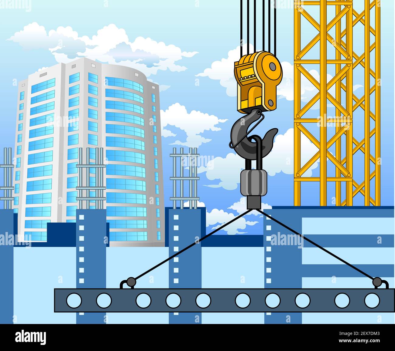 Construction of new area Stock Photo - Alamy