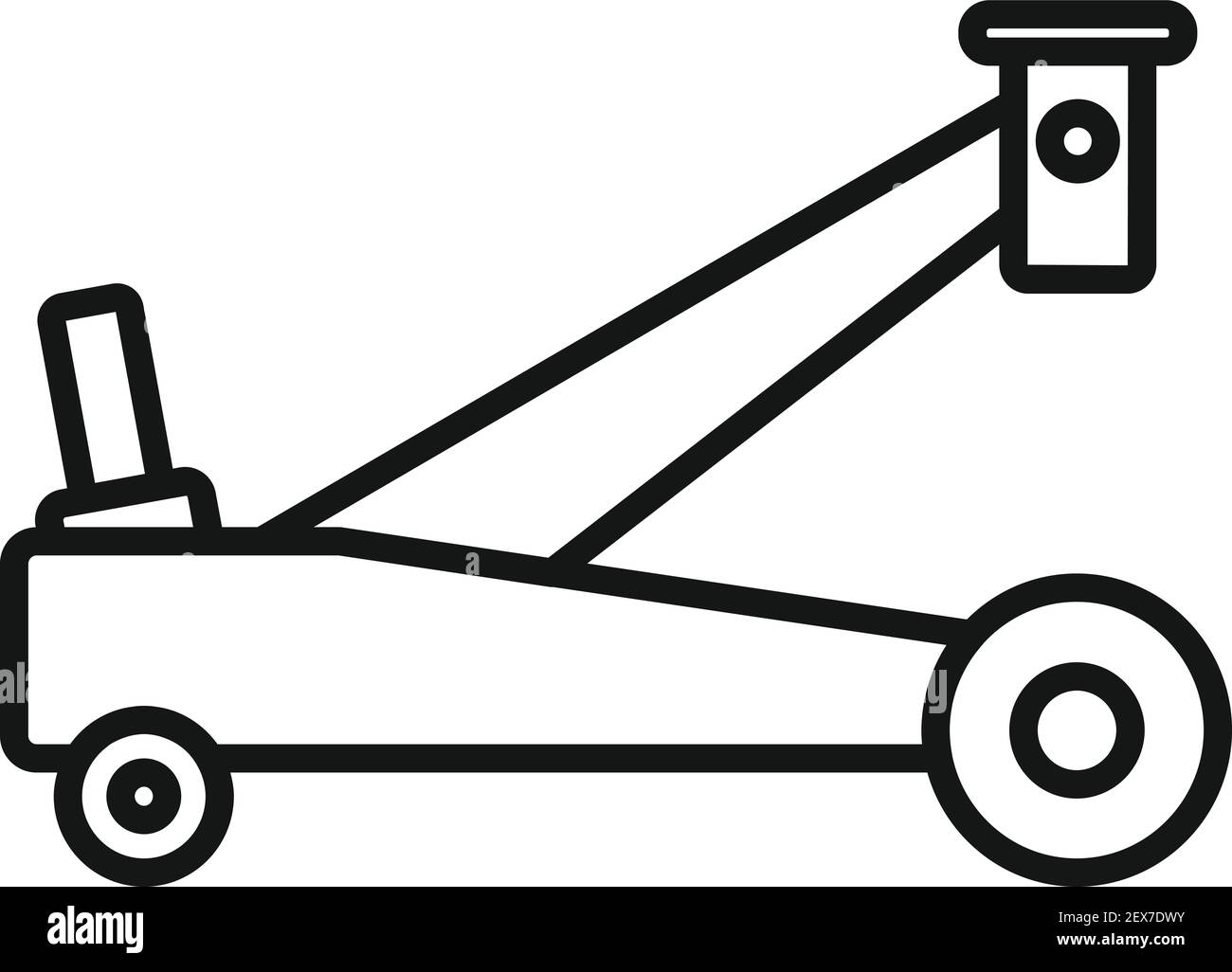 Jack-screw icon, outline style Stock Vector Image & Art - Alamy