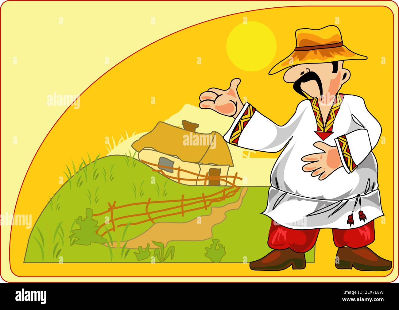 Peasant field illustration hi-res stock photography and images - Alamy