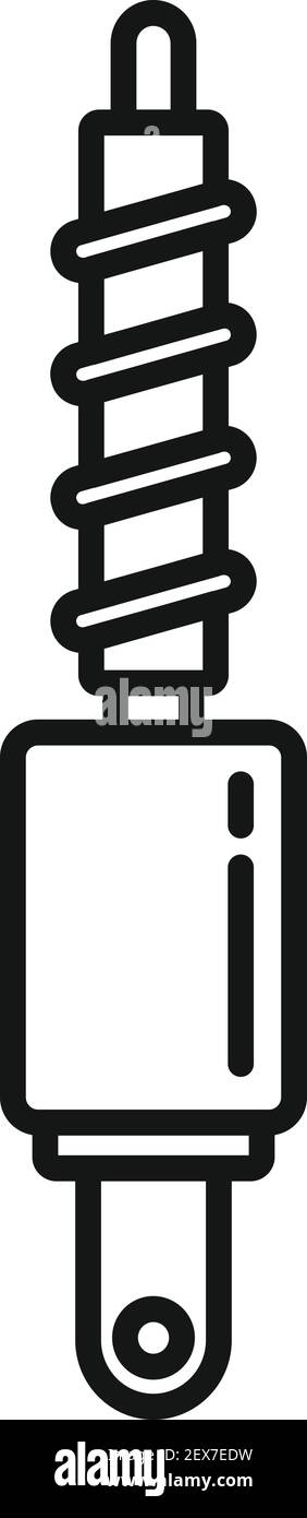 Car spring icon, outline style Stock Vector Image & Art - Alamy