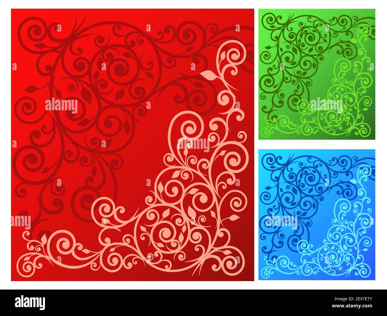 Flower line background colors Cut Out Stock Images & Pictures - Alamy