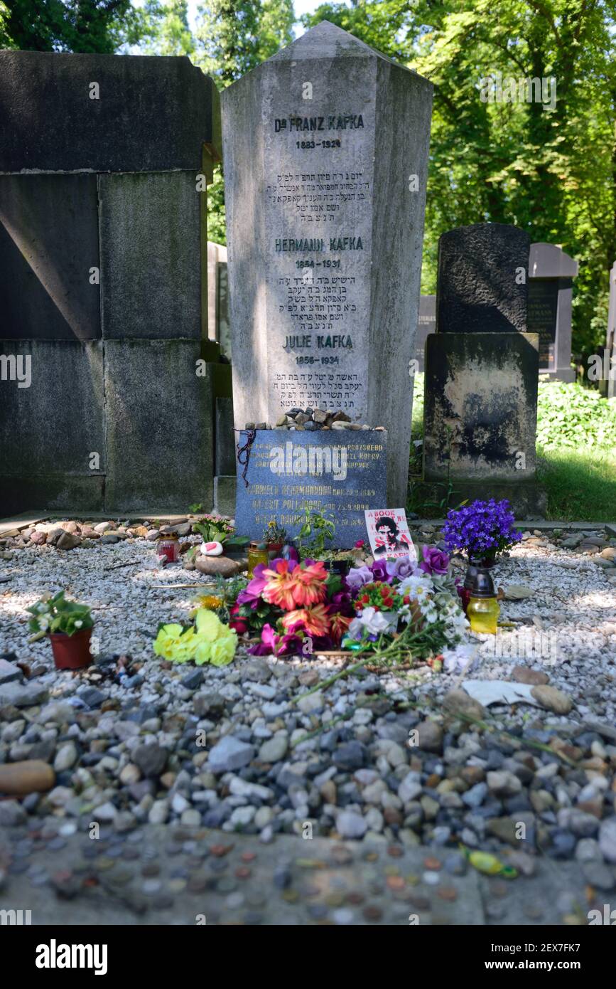 The burial site of famed Czech author, Franz Kafka, pictured in the New ...