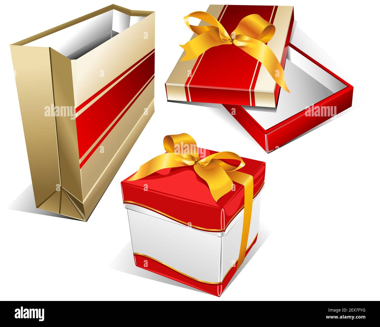 Package and two box Stock Photo - Alamy