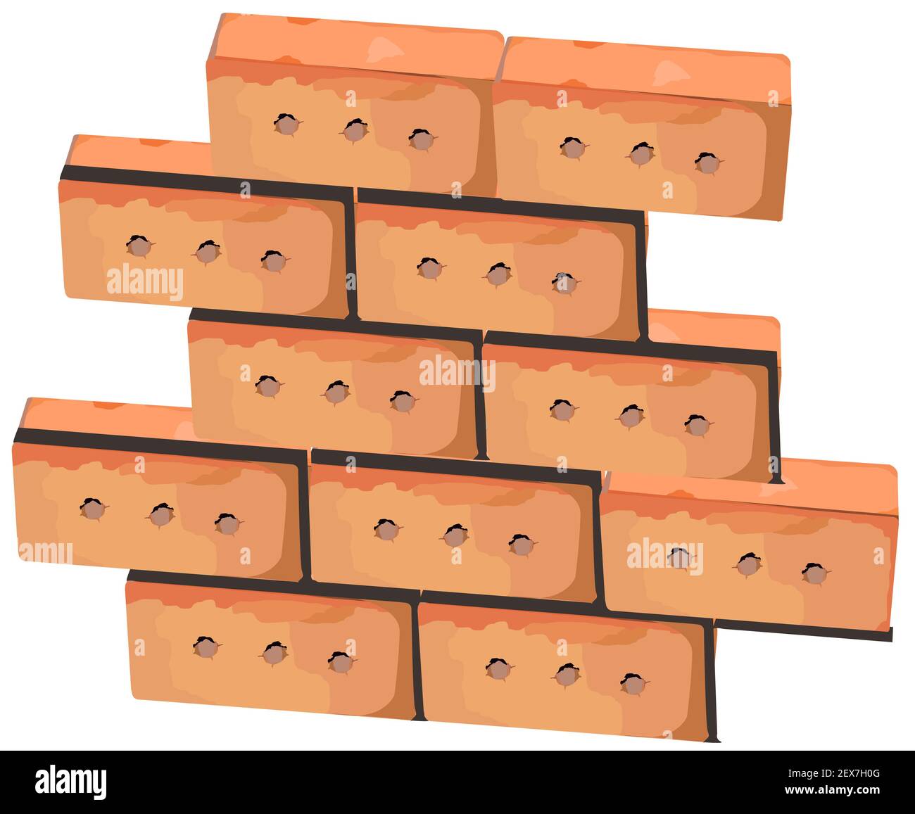 Wall from bricks Stock Photo - Alamy