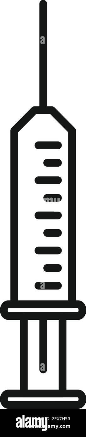 Medical syringe icon, outline style Stock Vector Image & Art - Alamy