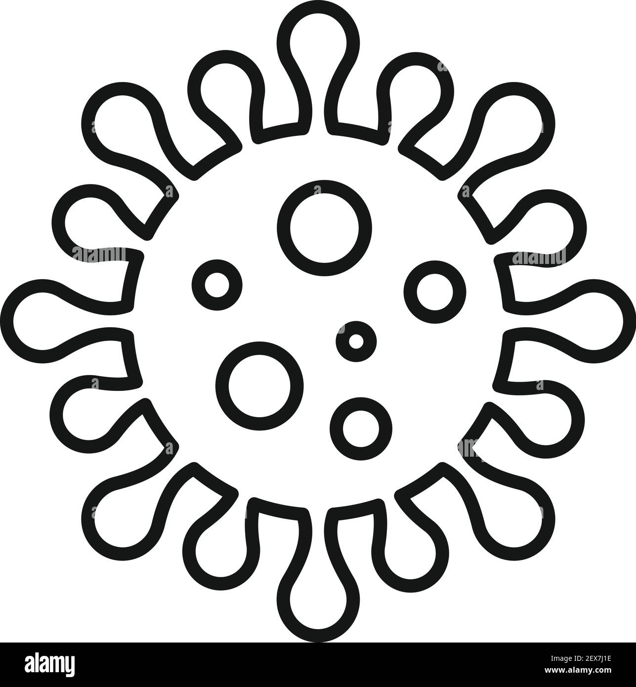 Coronavirus icon, outline style Stock Vector Image & Art - Alamy