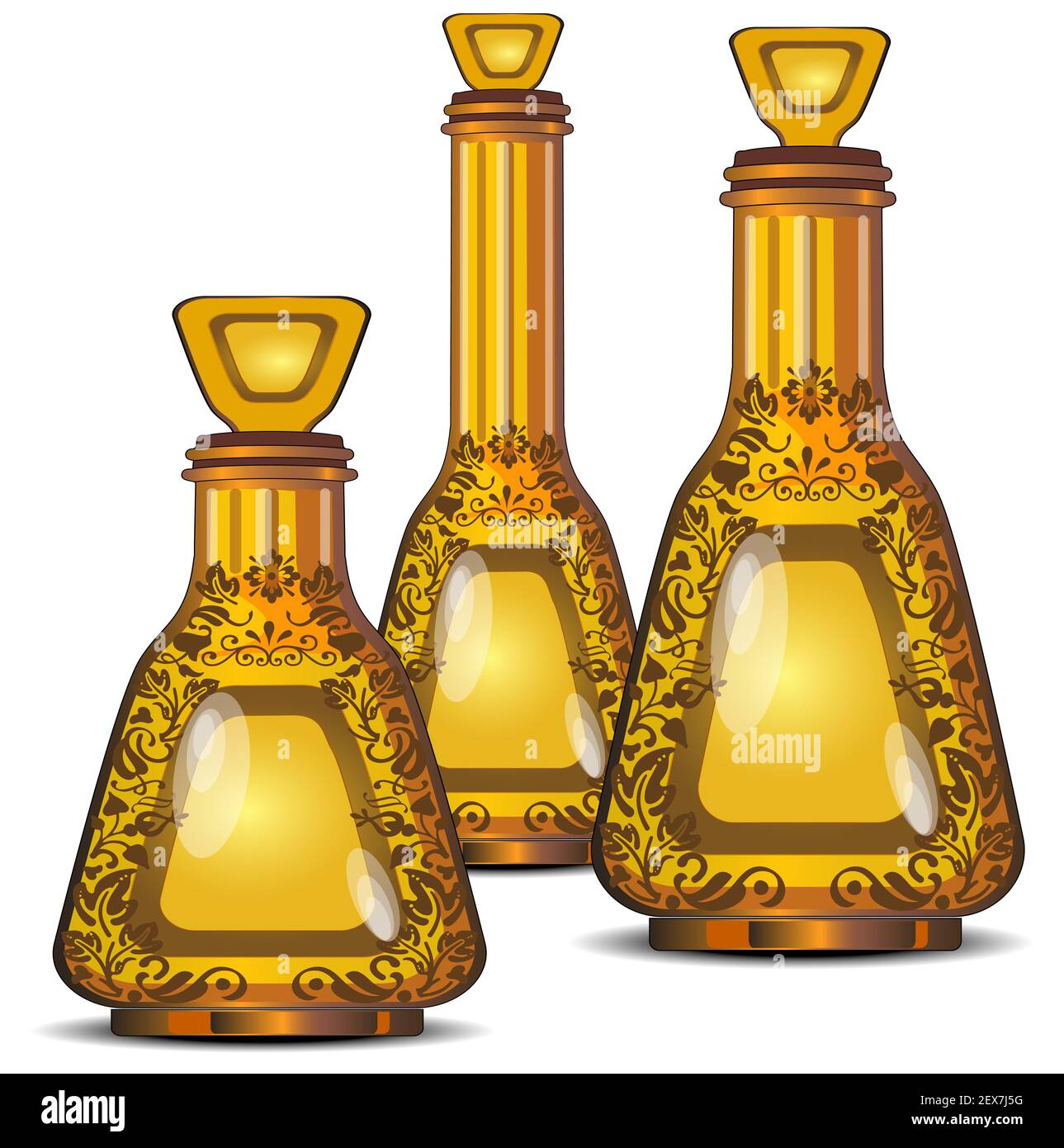 Perfume bottles isolated vector hi-res stock photography and images - Alamy