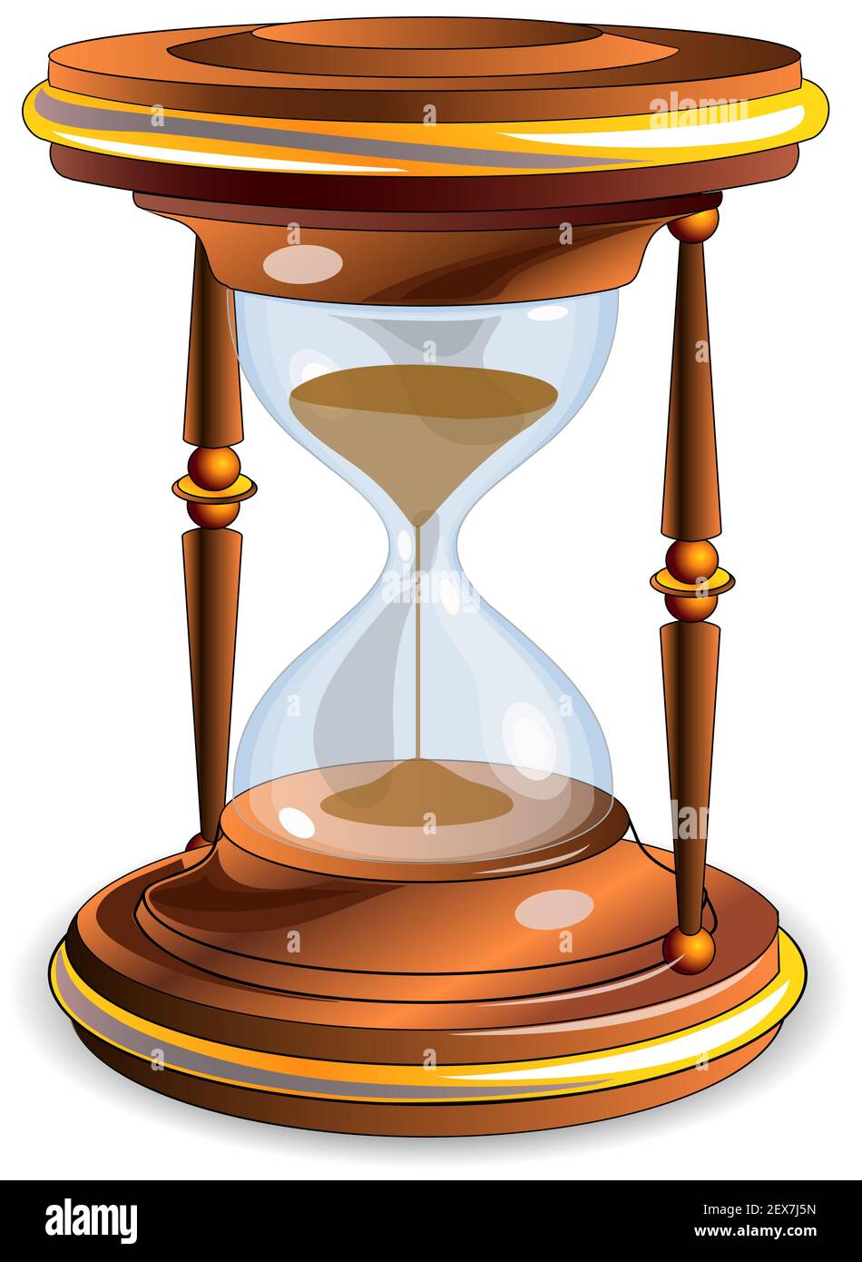 Sand clock vector hi-res stock photography and images - Alamy