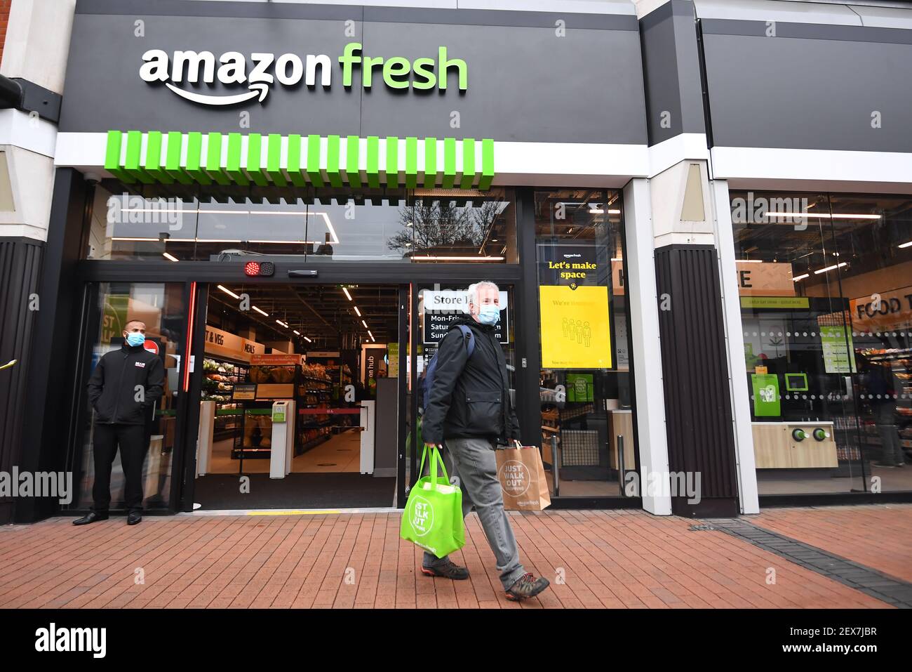 The Amazon Fresh grocery store in Ealing, west London, which is the ...