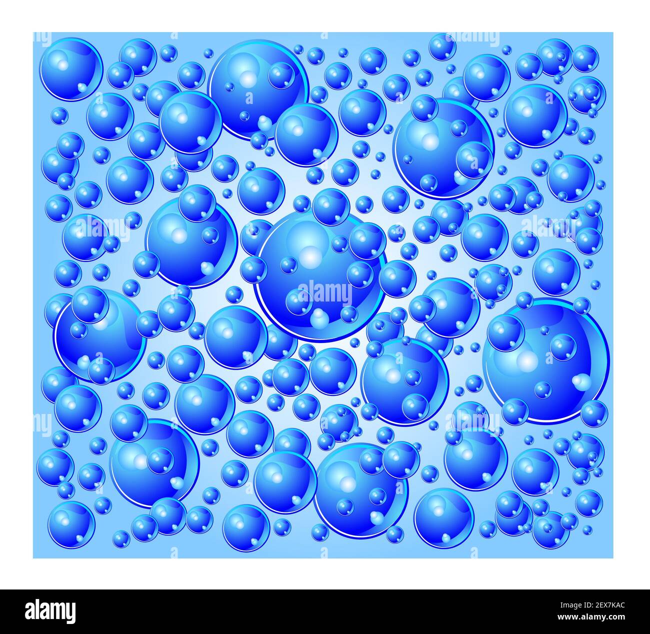 Bubbles in blue Stock Photo - Alamy