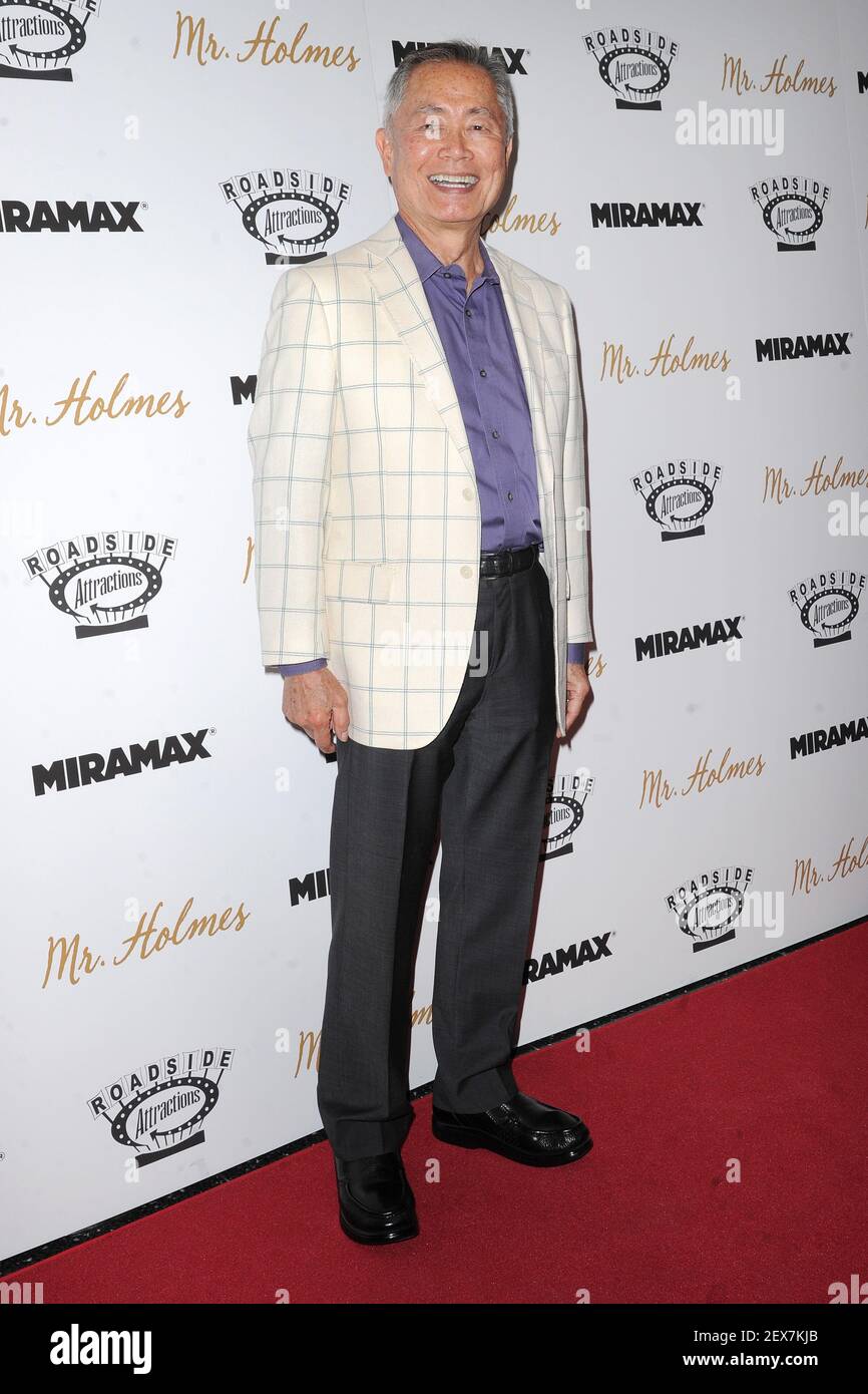 Actor George Takei attends the New York premiere of 'Mr. Holmes' at the ...