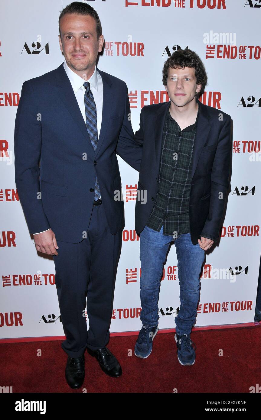 (L-R) Jason Segel and Jesse Eisenberg arrives at "The End Of The Tour ...
