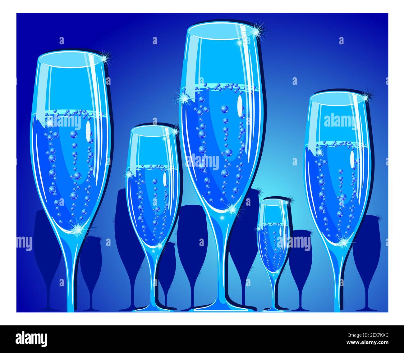Glass champagne festive christmas Cut Out Stock Images & Pictures - Alamy