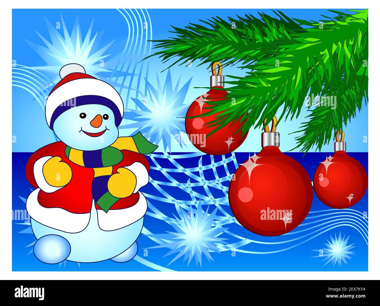 Cartoon snowman smile hi-res stock photography and images - Alamy