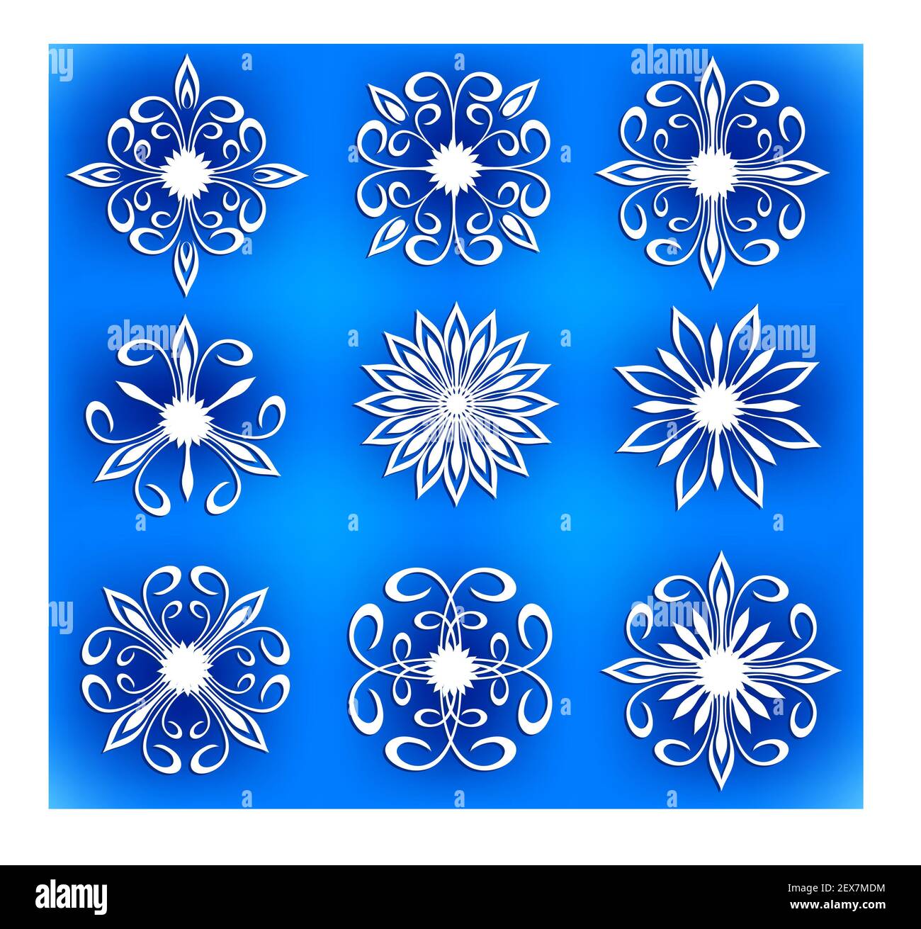 Snowflakes pattern vector hi-res stock photography and images - Alamy