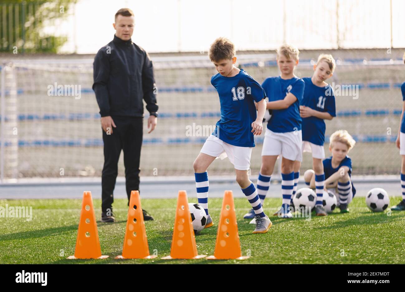 Kicking practice hi-res stock photography and images - Alamy