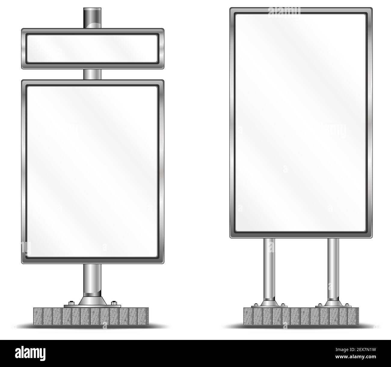 Blank vertical billboard Stock Photo - Alamy